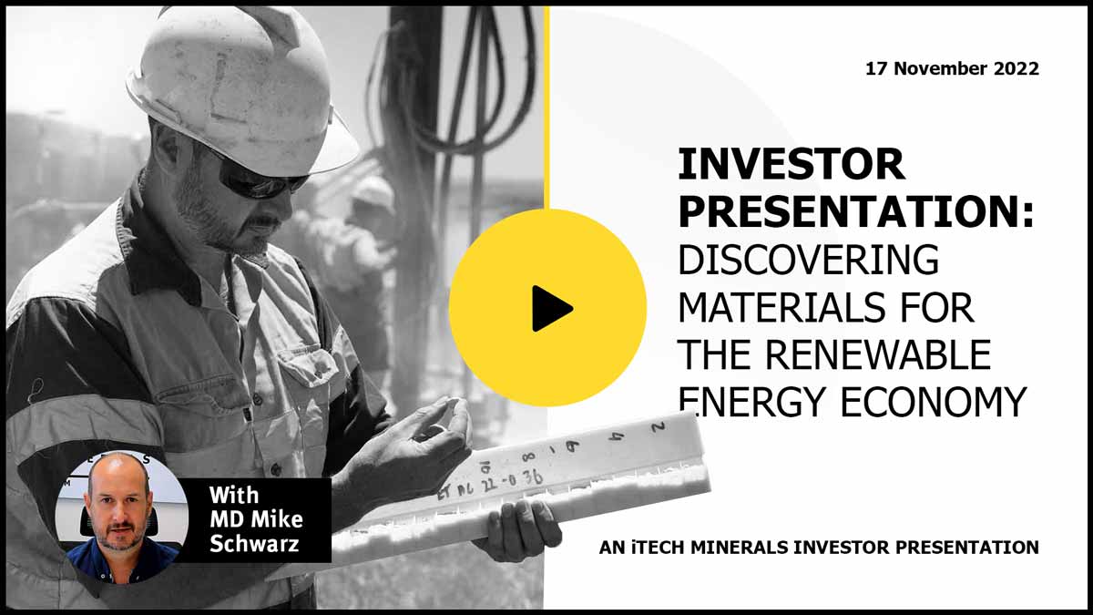 iTech Minerals | SHARE PURCHASE PLAN: DETAILS AND INVESTOR PRESENTATION iTech Minerals | SHARE PURCHASE PLAN: DETAILS AND INVESTOR PRESENTATION